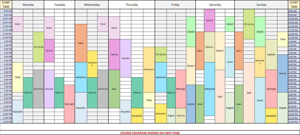 Tutor Schedule – FIU STARS